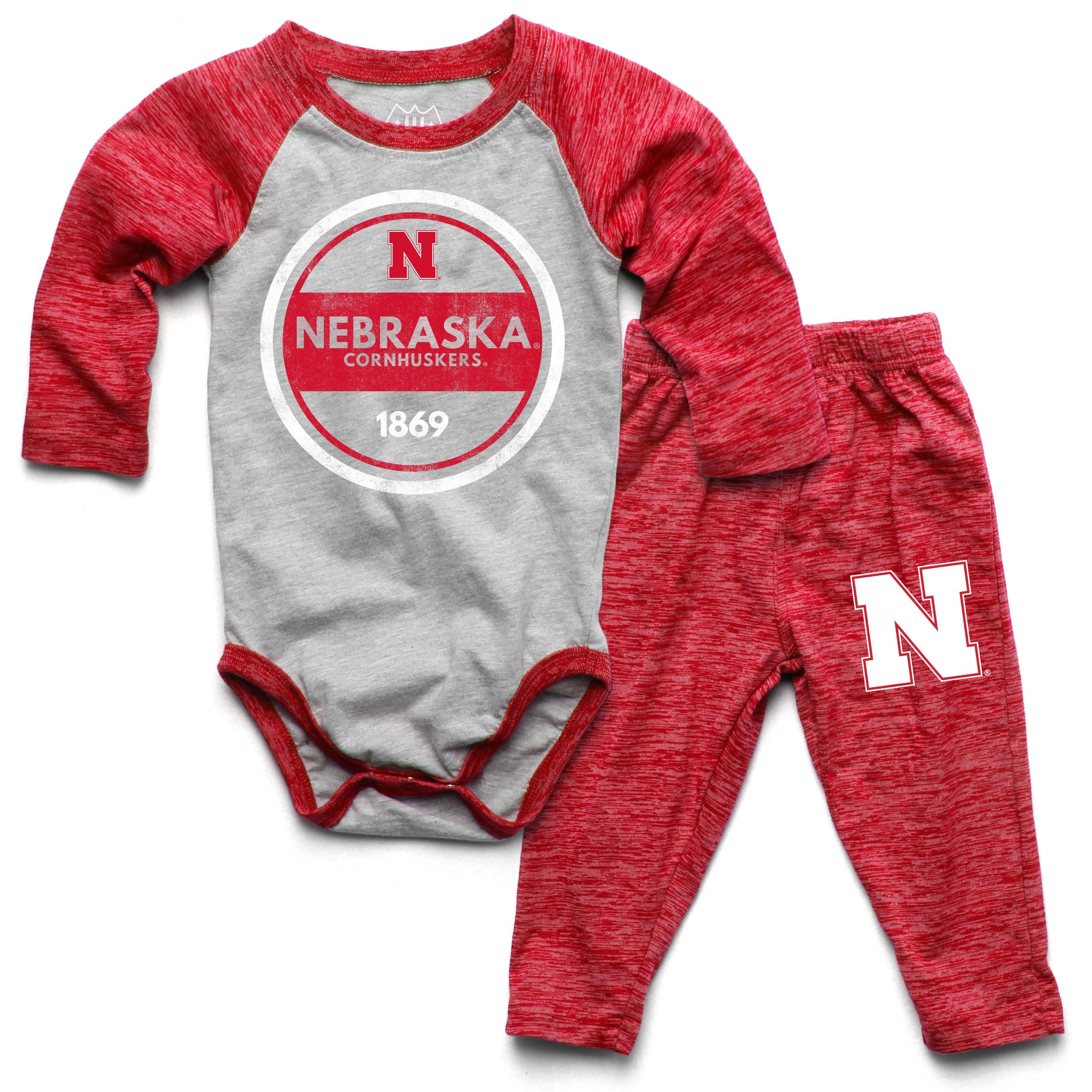 Nebraska Huskers LS Cloudy Hopper and Pant Set – Sublime Boutique