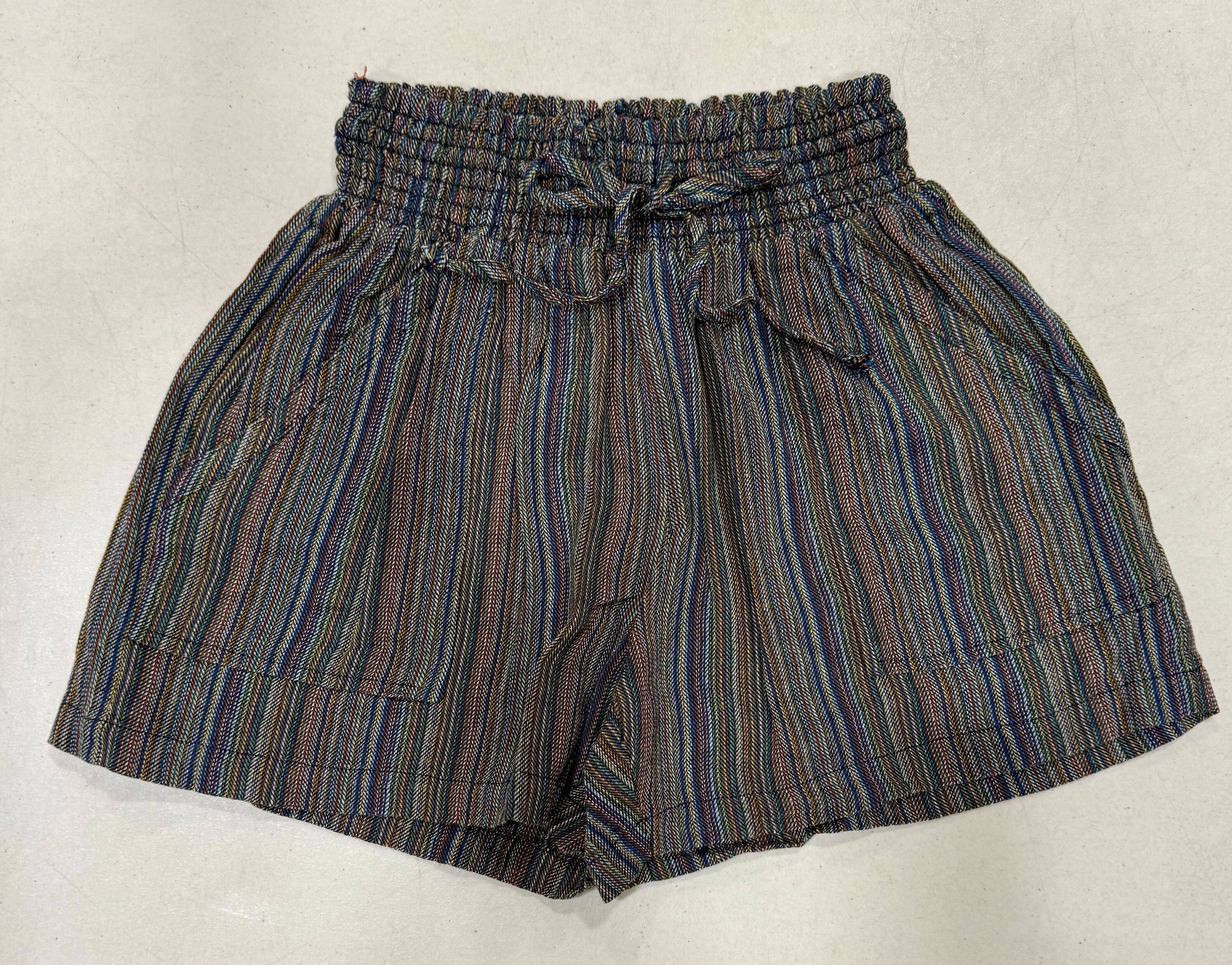 Grace and Lace Cotton Striped Shorts in Multi – Sublime Boutique